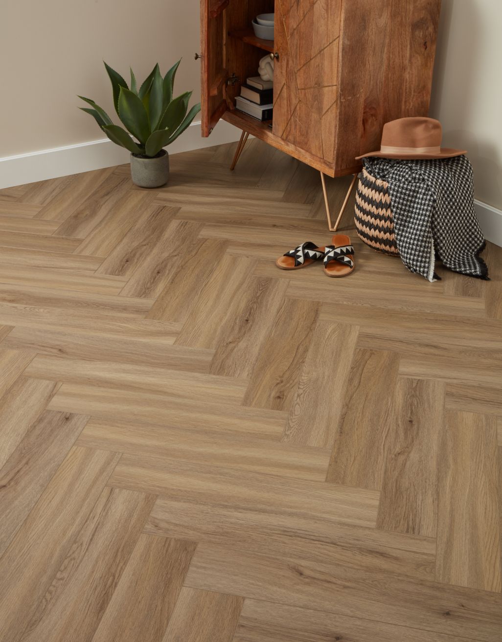 Rigid Core SPC Herringbone - Horizon Oak Herringbone | Flooring ...